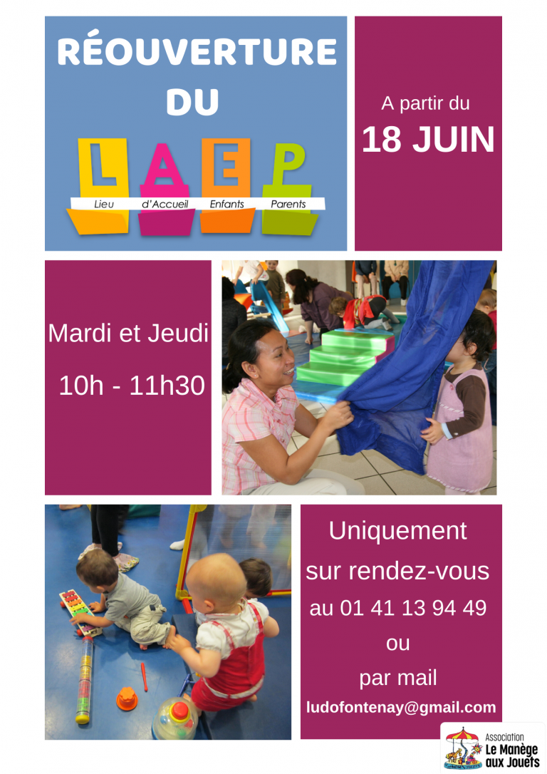 Réouverture du LAEP - Le Manège aux Jouets